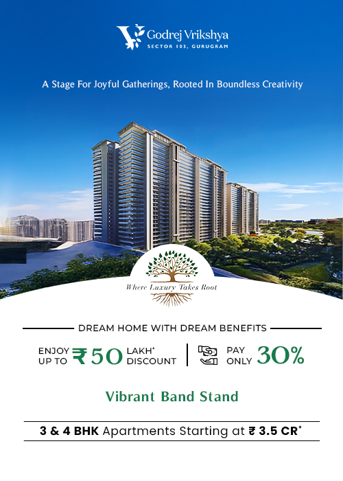 Godrej Vrikshya | Sector 103 Dwarka Expressway Gurugram | 3 & 4 BHK Apartments