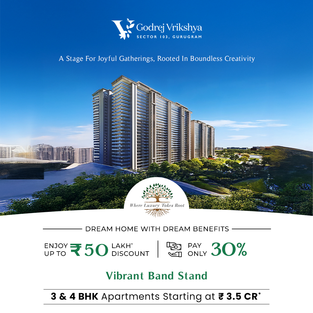 Godrej Vrikshya | Sector 103 Dwarka Expressway Gurugram | 3 & 4 BHK Apartments